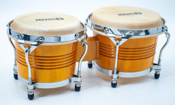 Coast Music Online - 7” & 8” Bongo Set With Traditional Rims, Natural